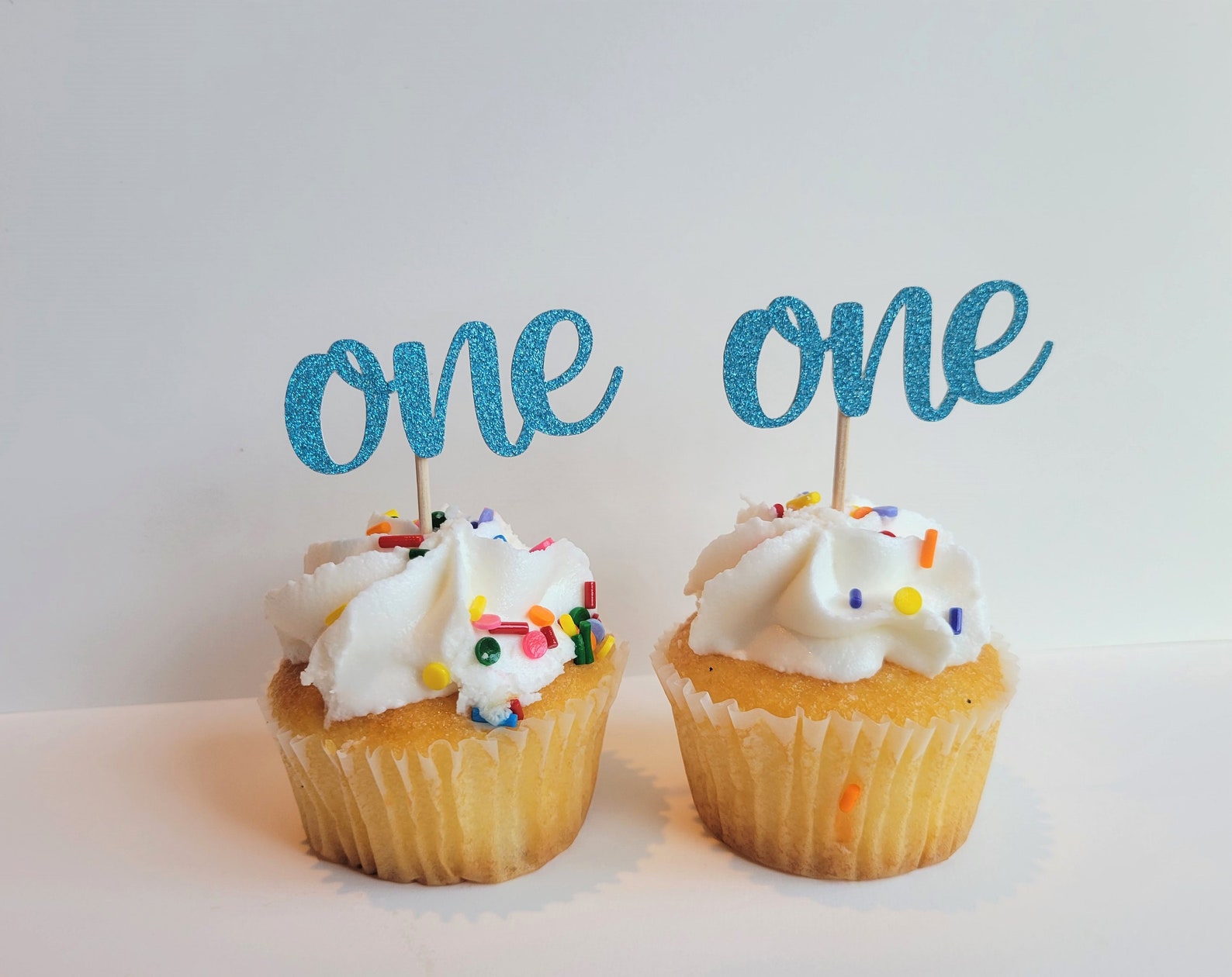 First Birthday Cupcake Toppers, 1st Birthday Cupcake Topper, One ...