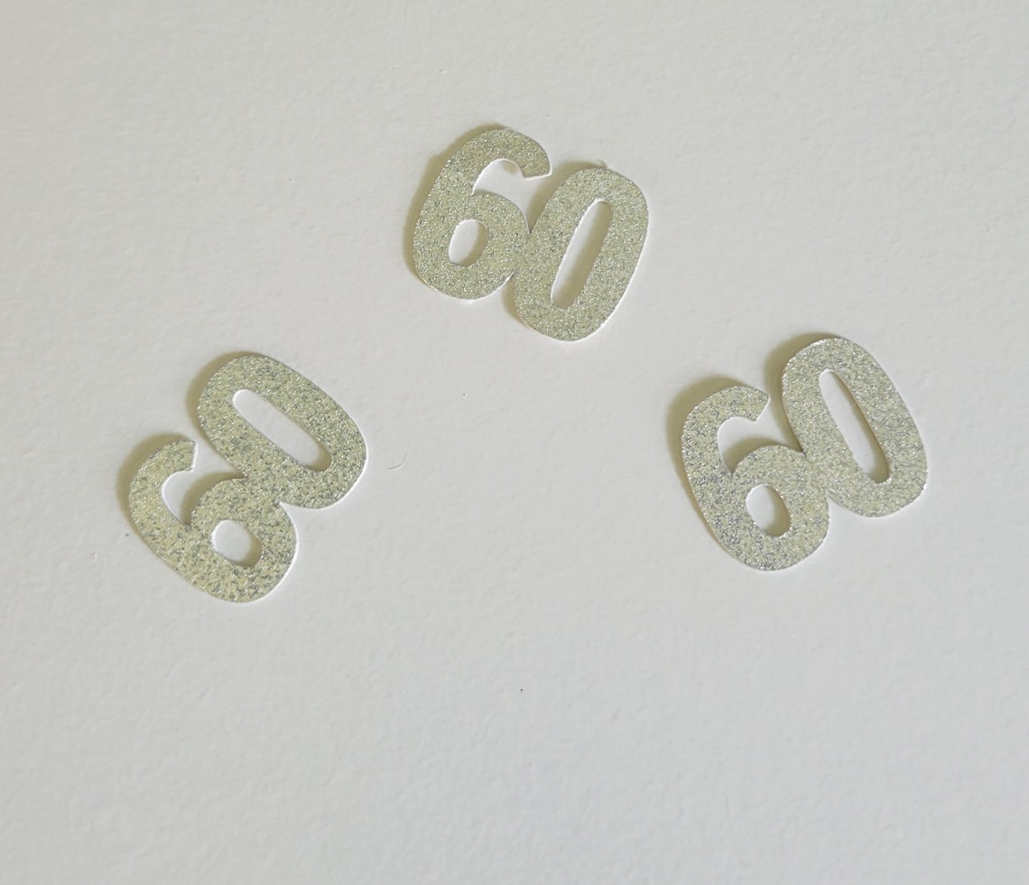 60th Birthday Confetti 60th Birthday Birthday Confetti - Etsy