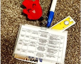 Comprehensive Horizontal Badge Card Set 30 Cards for ID | Etsy