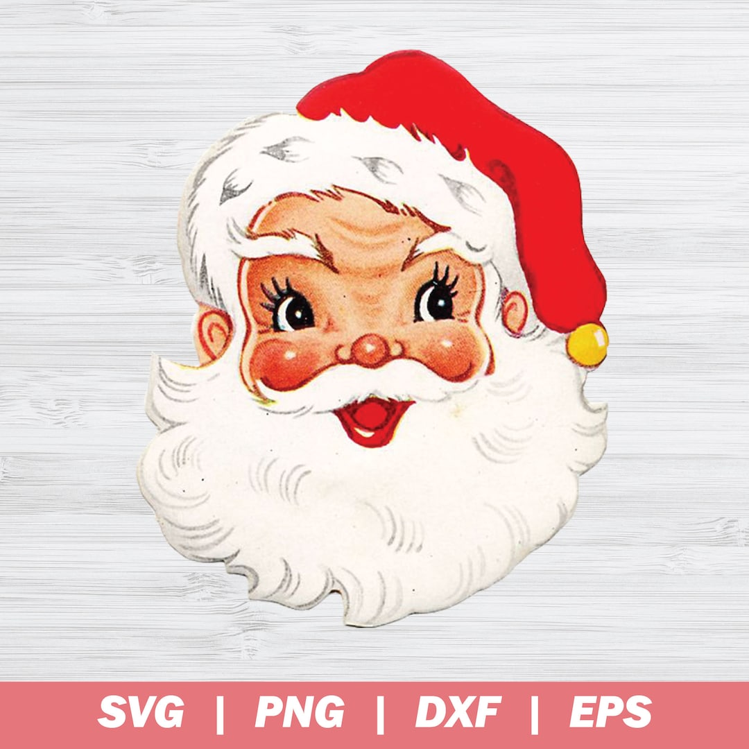 Vintage Santa PNG, Santa Claus Clipart, Christmas Clip Art, Greeting ...