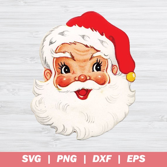 Vintage Santa PNG Santa Claus Clipart Christmas Clip Art | Etsy UK