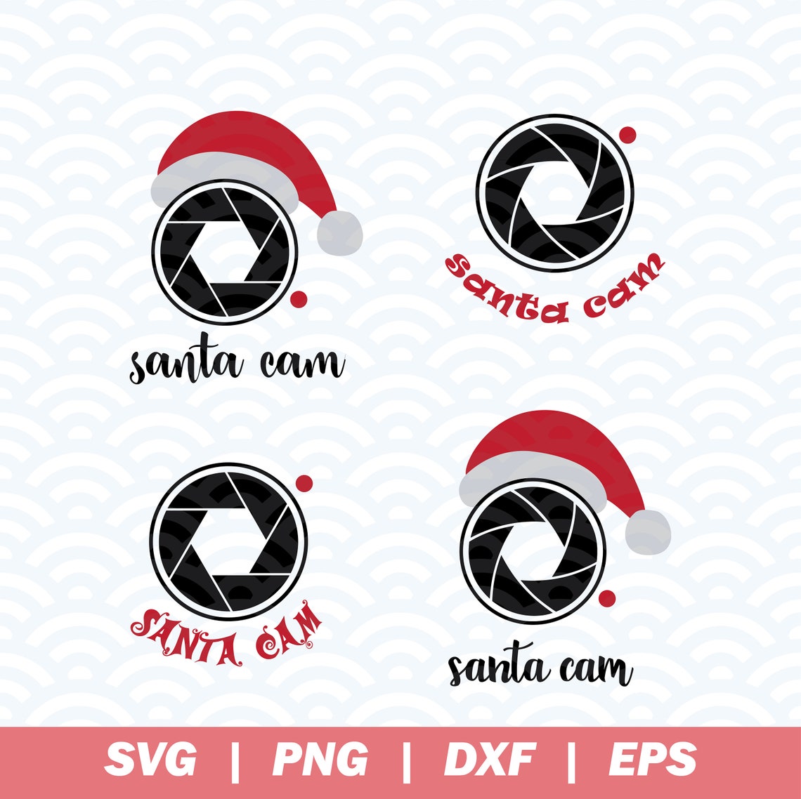 Santa Cam SVG Santa Cam Winter Svg Christmas Svg Santa Cam | Etsy