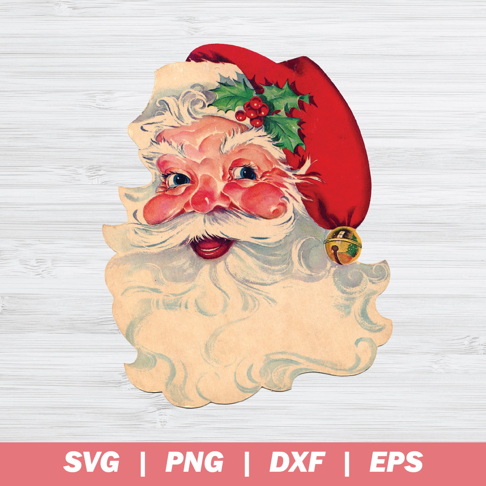 Vintage Santa PNG Santa Claus Clipart Christmas Clip Art - Etsy