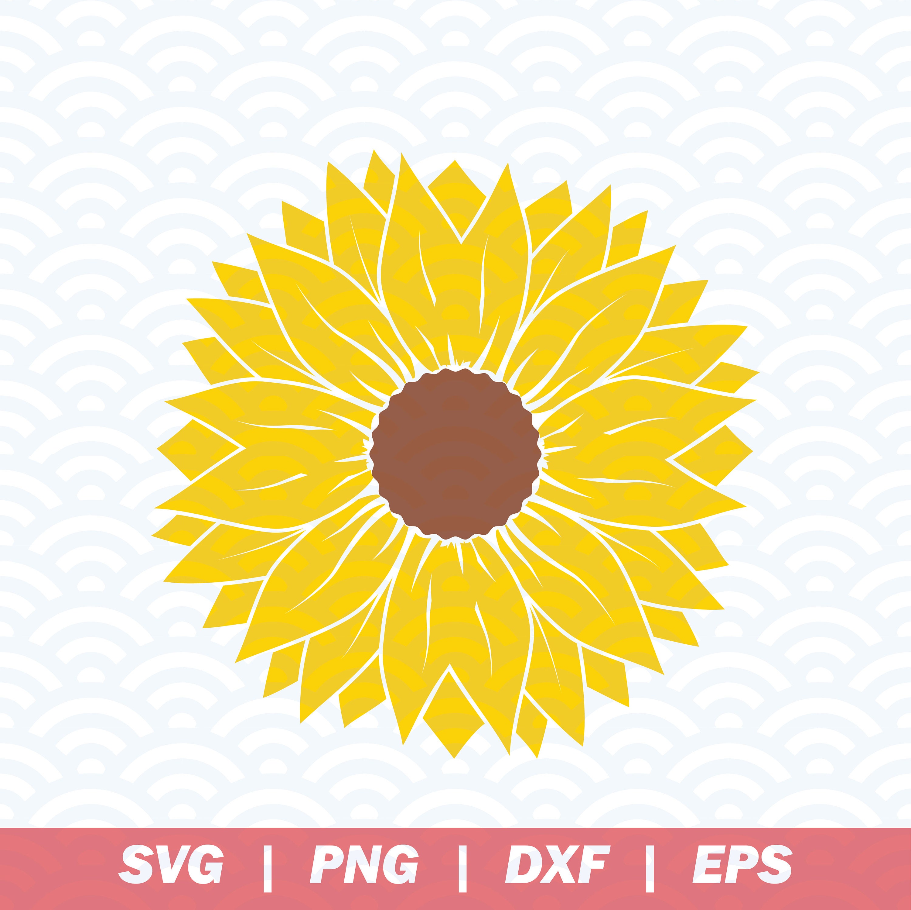 Sunflower Svg Sunflower Monogram Svg SVG Files Flower - Etsy