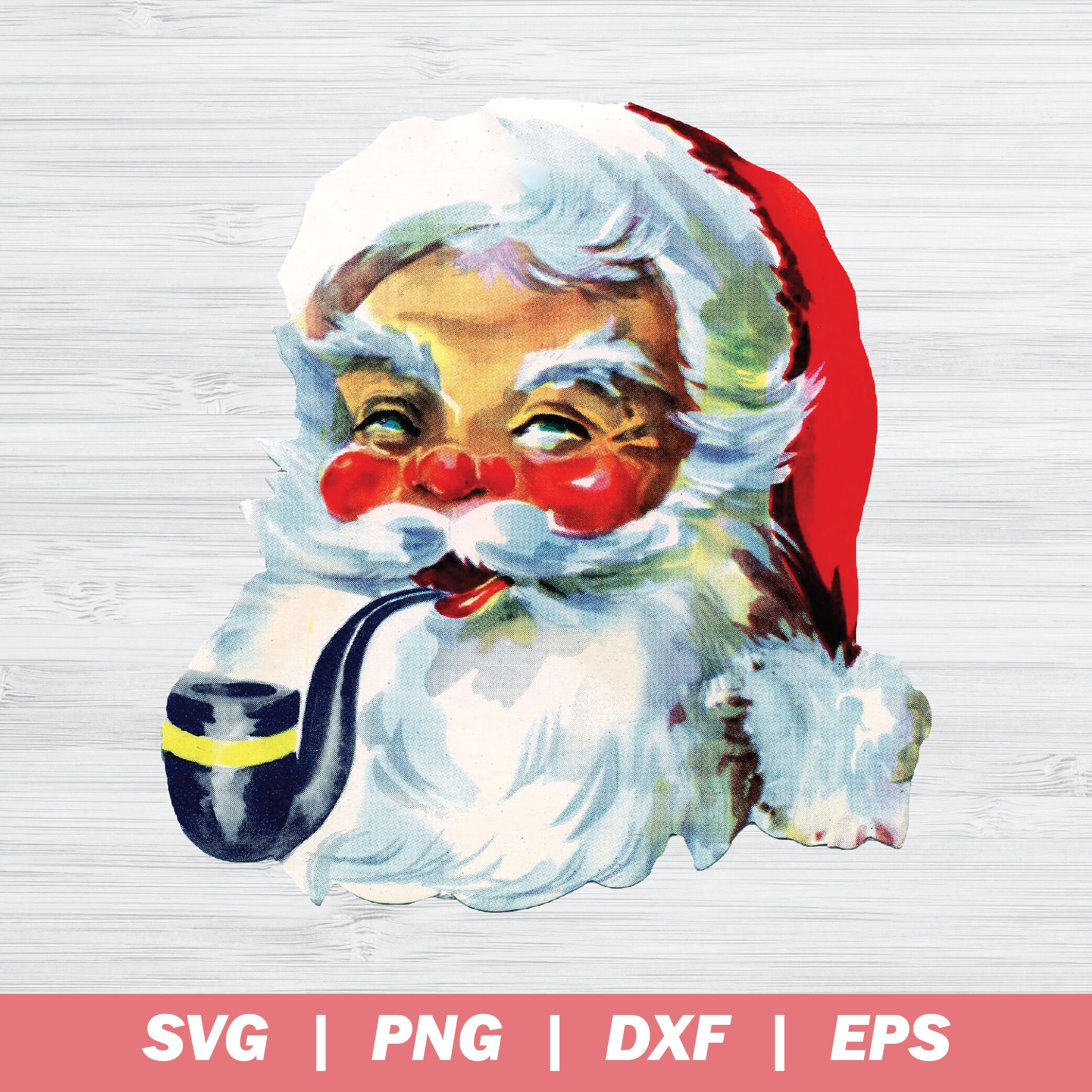 Vintage Santa PNG Santa Claus Clipart Christmas Clip Art | Etsy