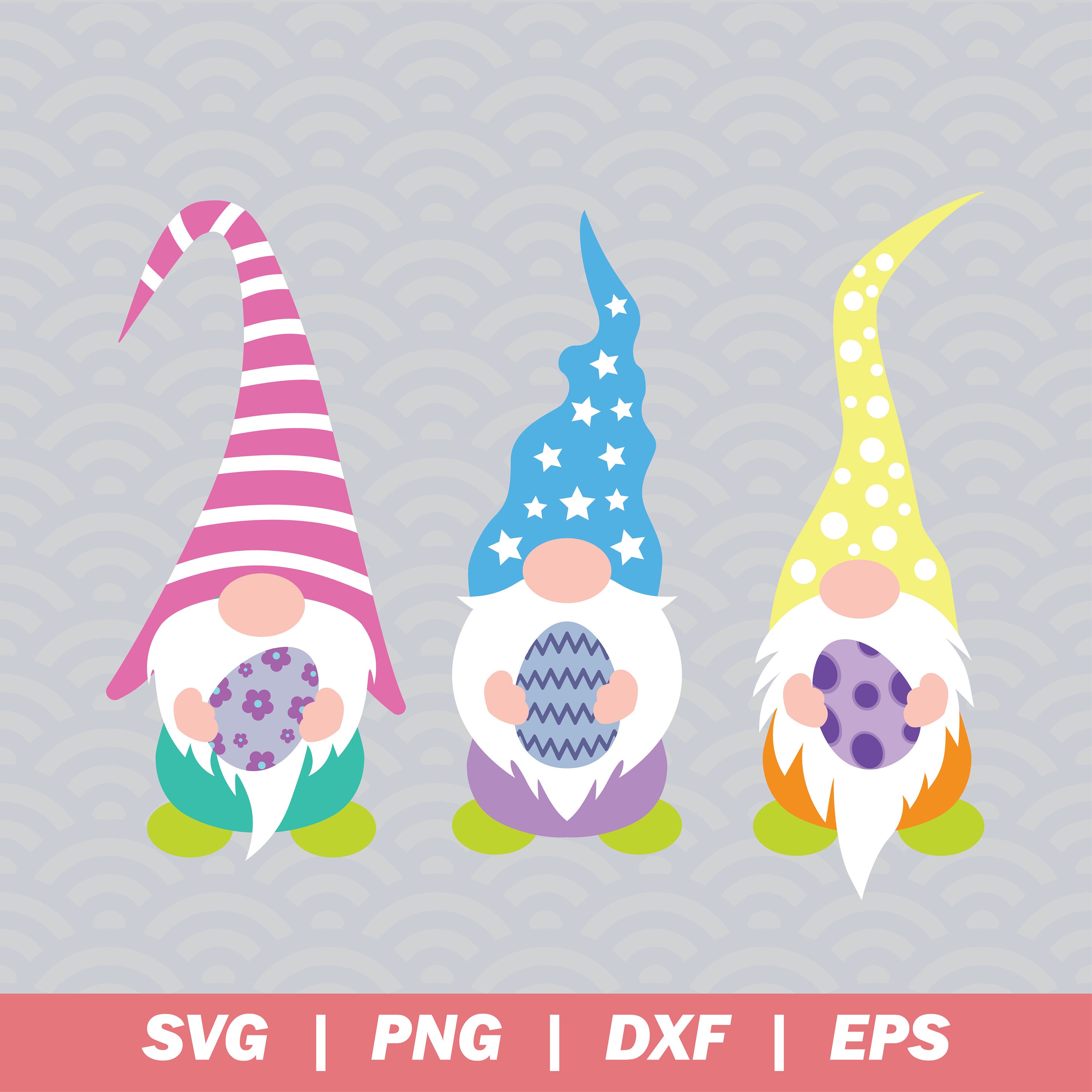 Cricut Cut Files cameo Easter Shirt Design Easter Clipart Gnome Svg Png ...