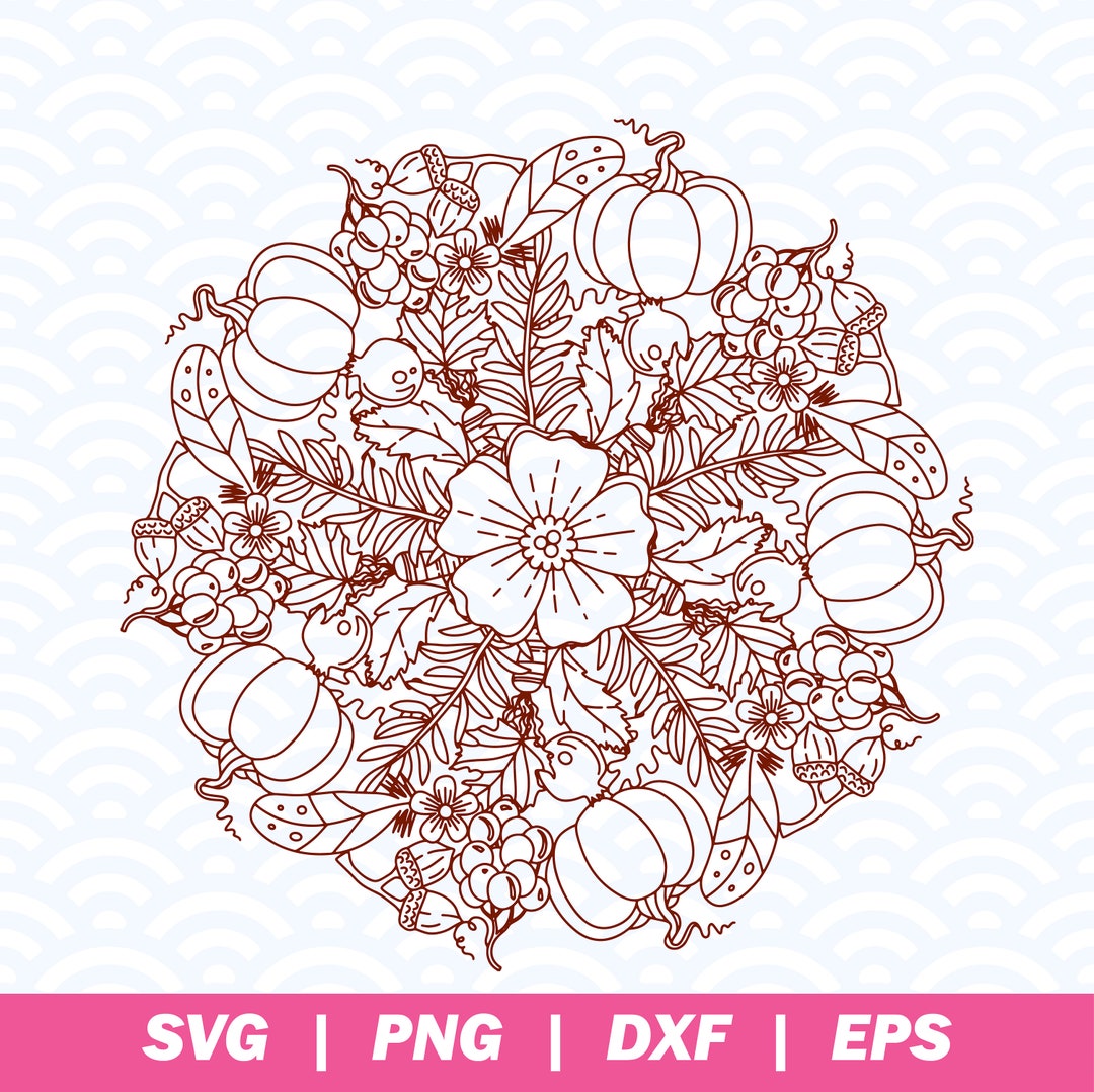 Pumpkin Mandala SVG, Fall Svg, Pumpkin Zentagle Svg, October, Halloween ...