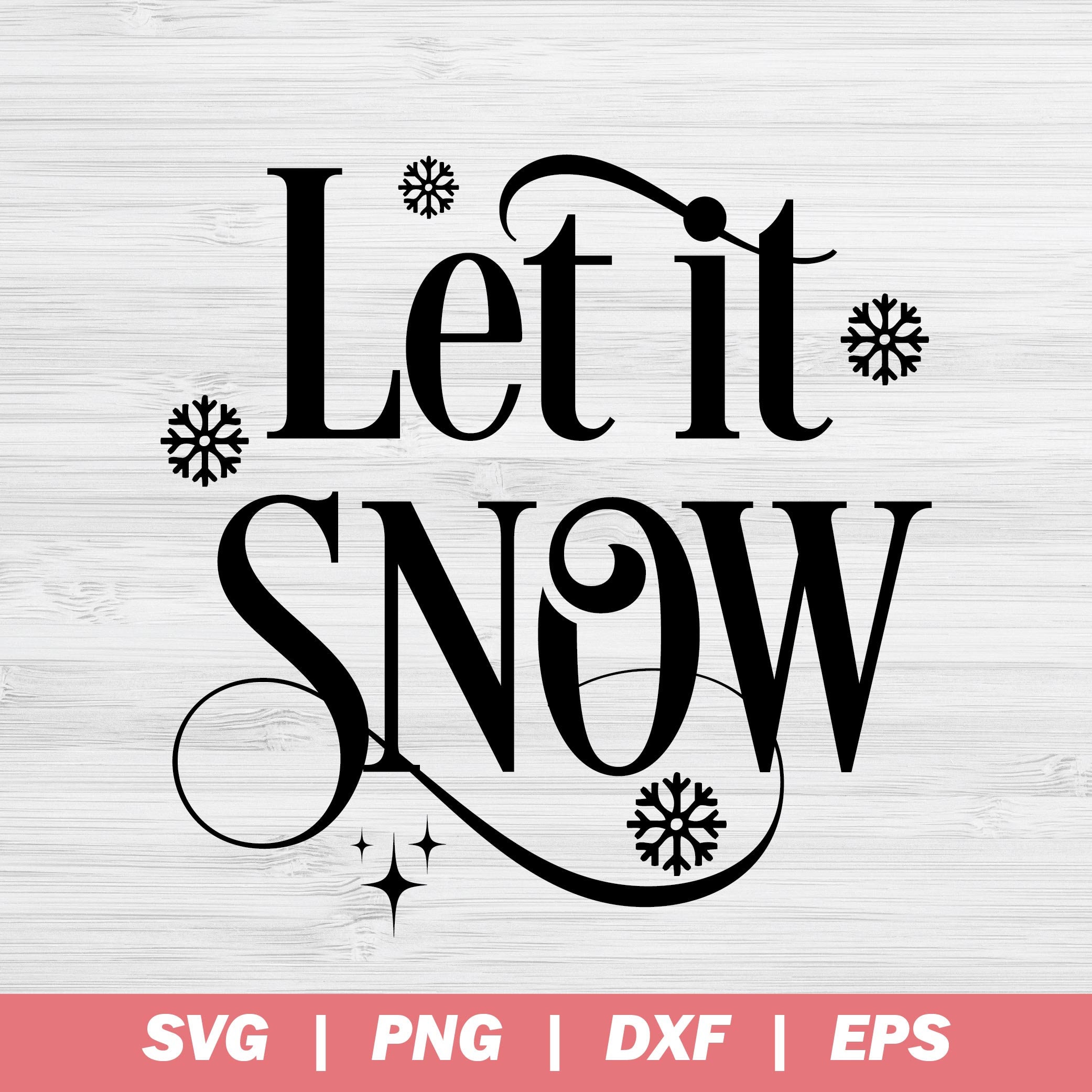 Let It Snow SVG Merry Christmas SVG Christmas Svg Christmas - Etsy