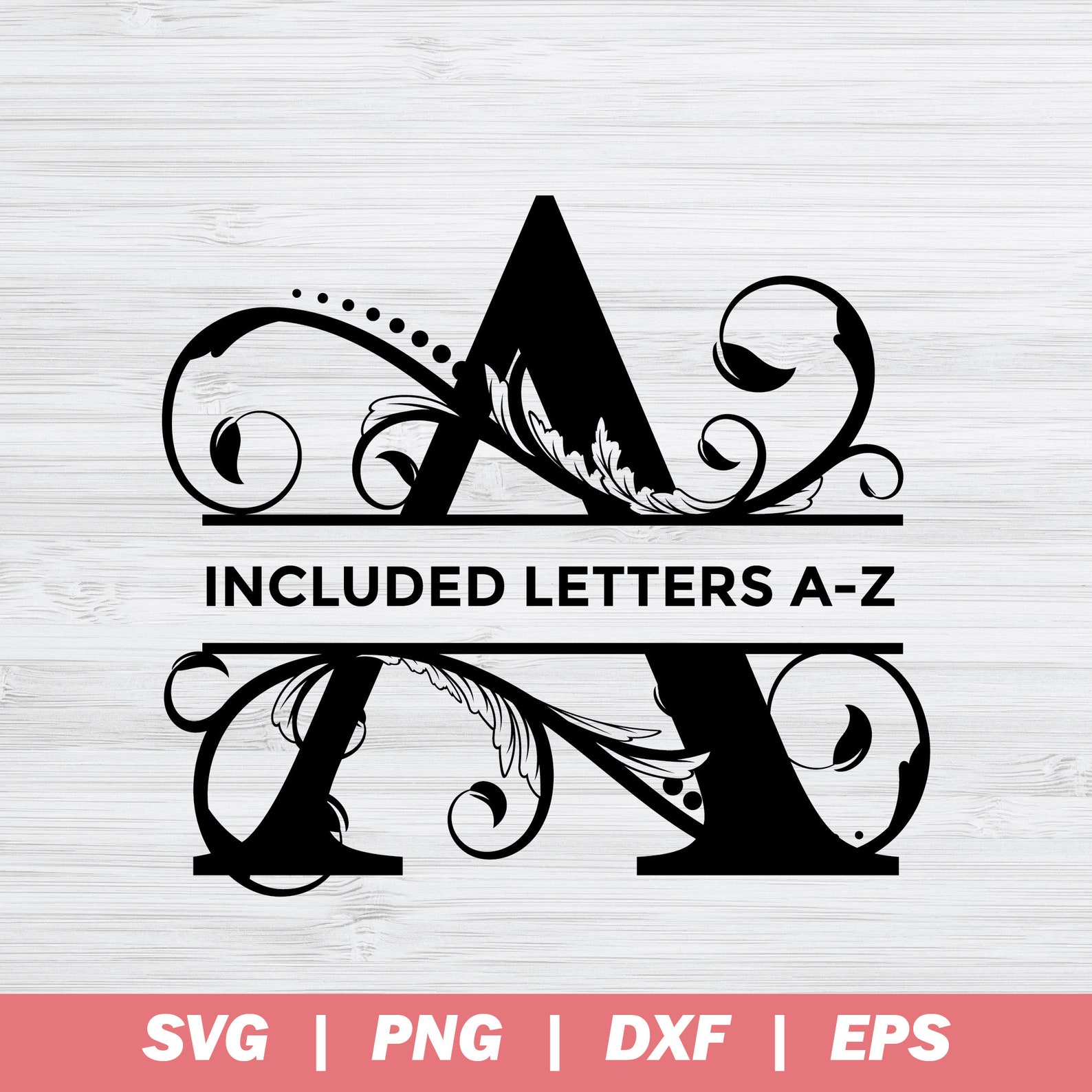 Split Monogram SVG Split Letters Svg Split Monogram Letters - Etsy Canada