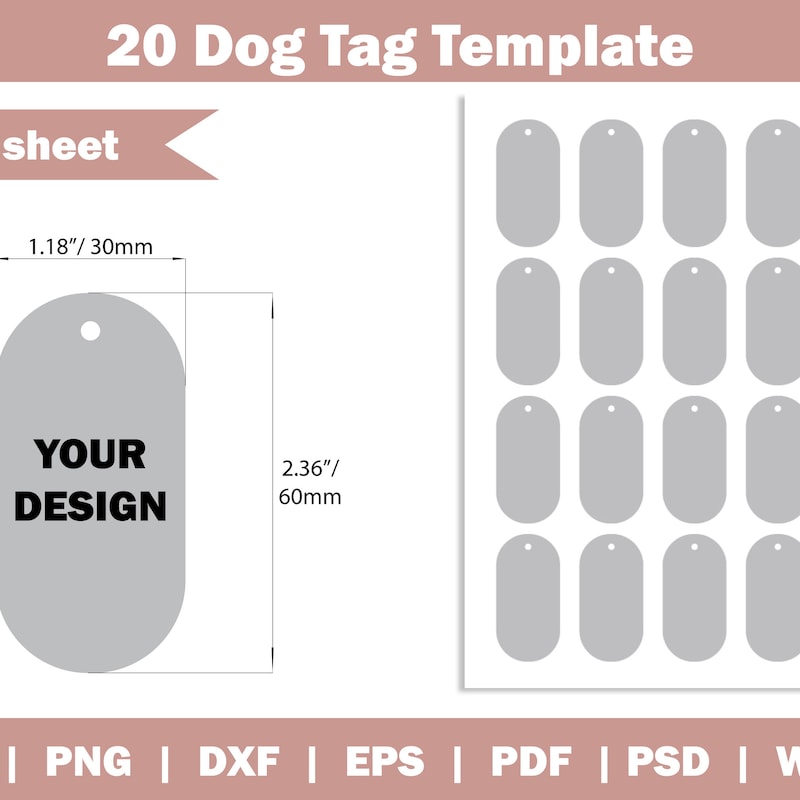 Dog Tags Without Dog Name - Etsy