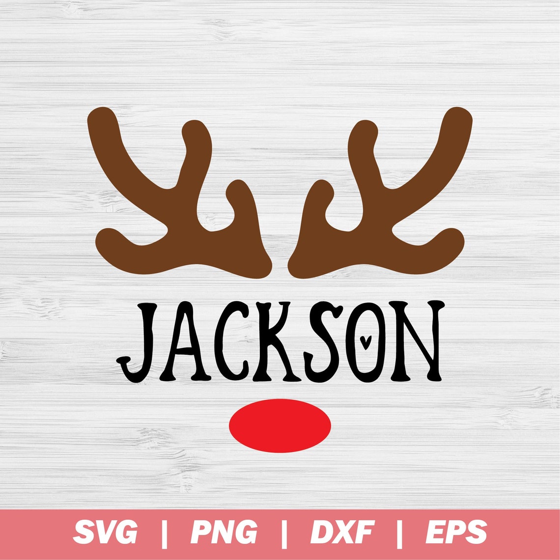 Rudolph/reindeer Frame SVG Christmas Svg Christmas Monogram | Etsy