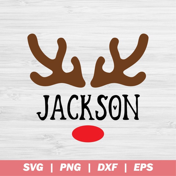 Rudolph/reindeer Frame SVG Christmas Svg Christmas Monogram | Etsy