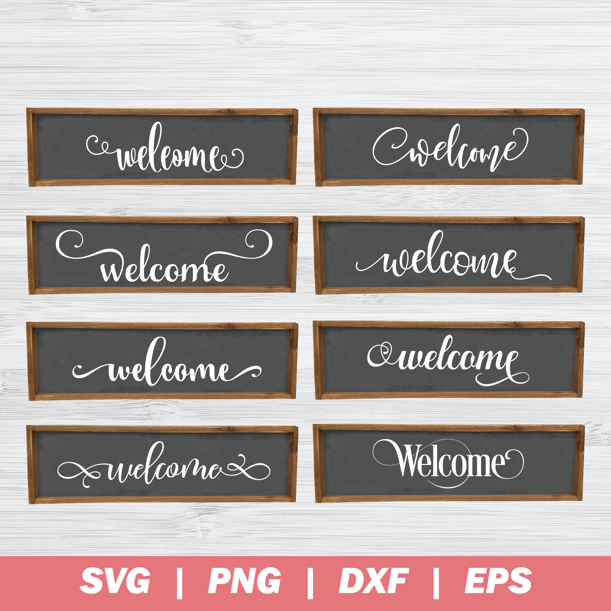 Welcome Sign Bundle SVG Welcome Sign Svg Wedding Sign Svg - Etsy