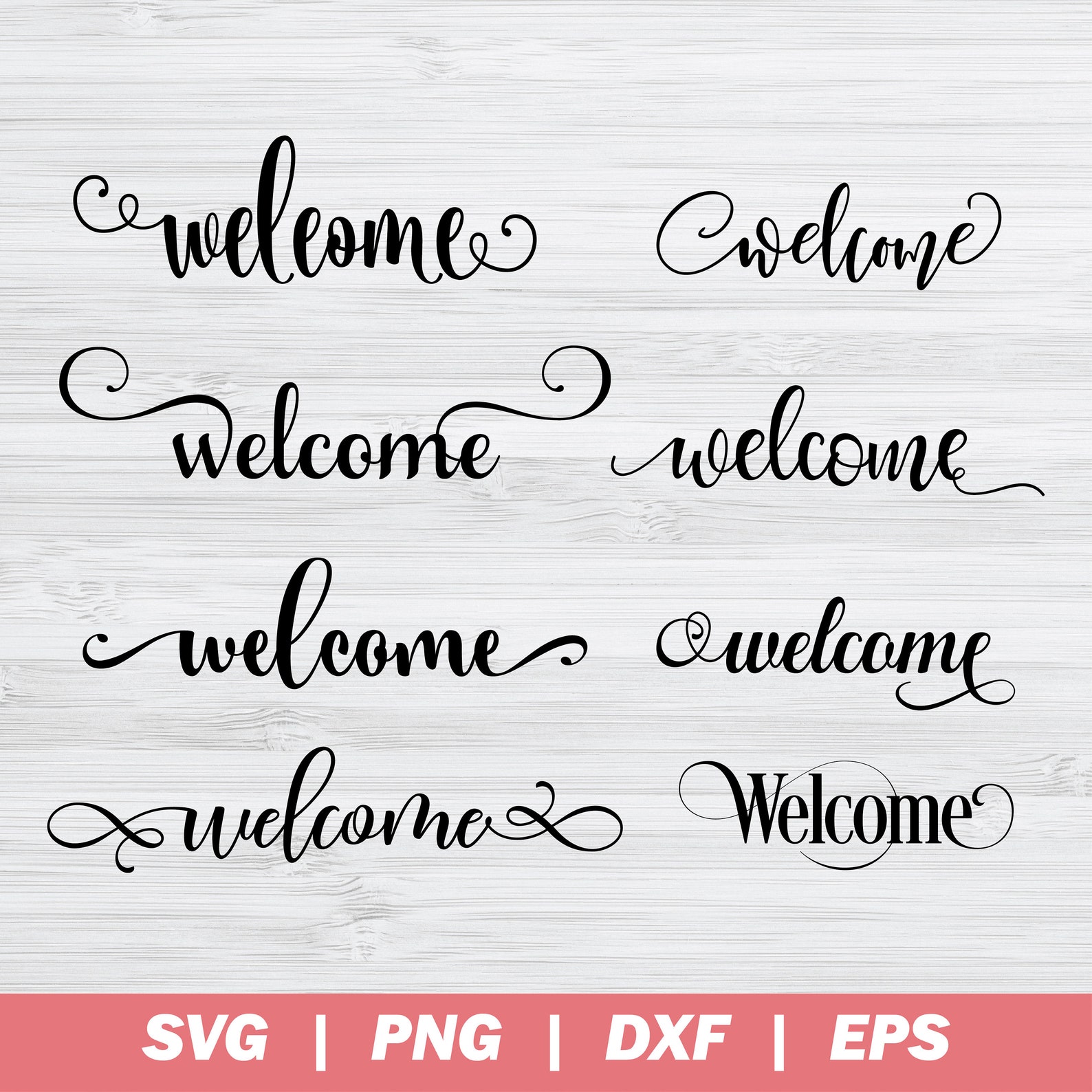 Welcome Sign Bundle SVG Welcome Sign Svg Wedding Sign Svg - Etsy