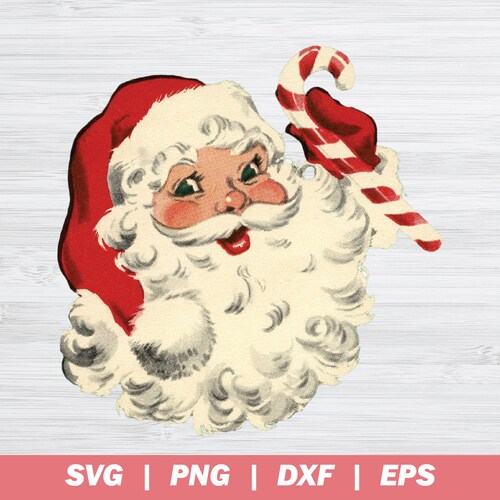 Vintage Santa PNG Santa Claus Clipart Christmas Clip Art - Etsy