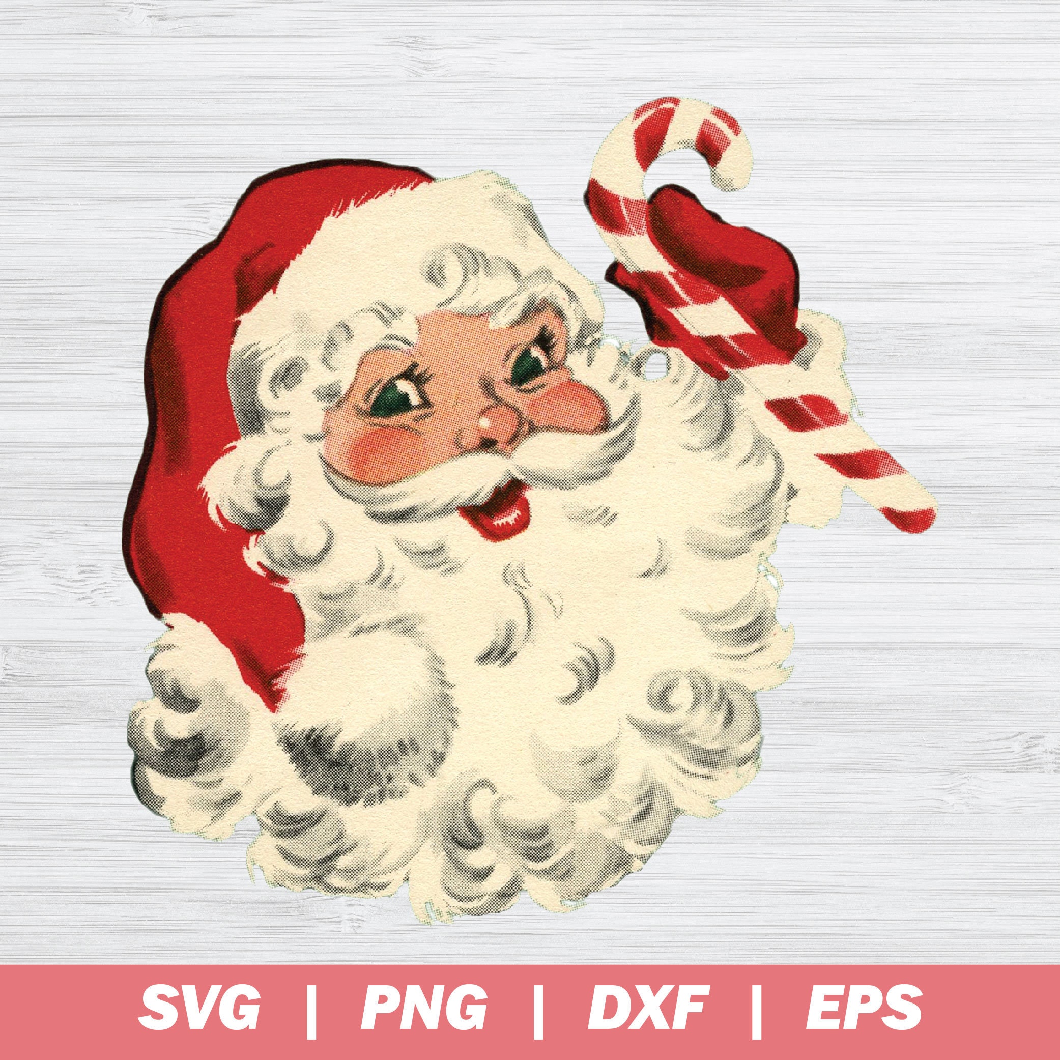 Vintage Santa PNG Santa Claus Clipart Christmas Clip Art - Etsy