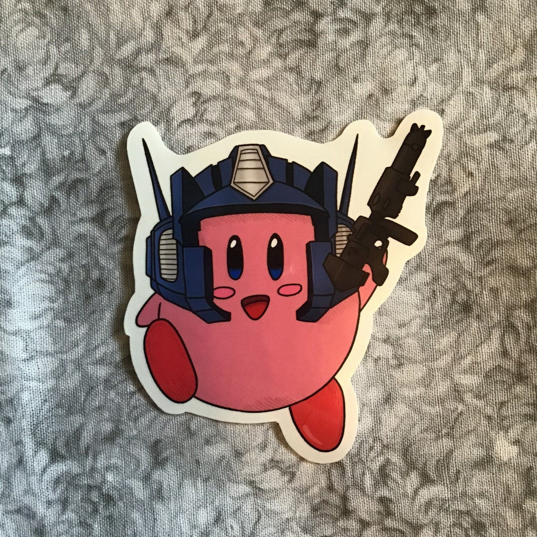 Kirby Optimus Prime Transformers Vinyl Sticker 3.25 - Etsy