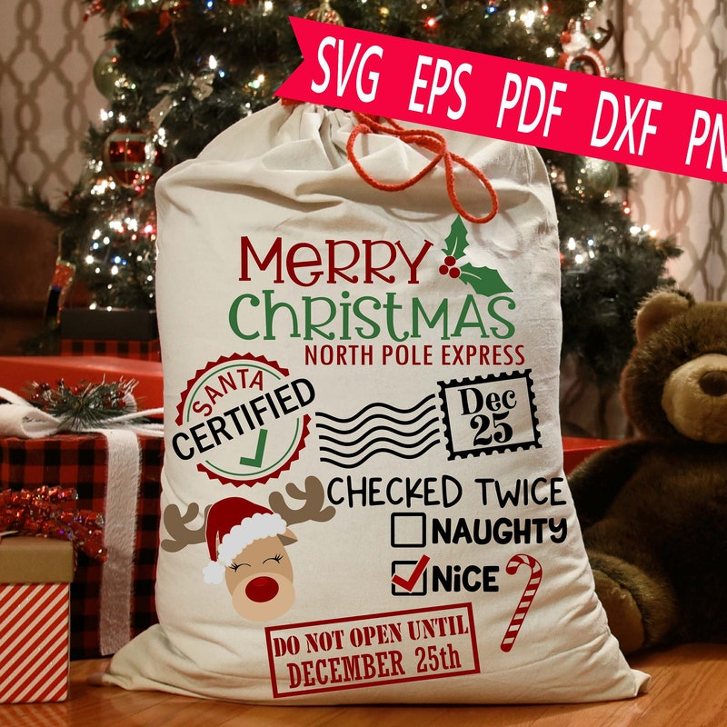Santa Sack - Etsy