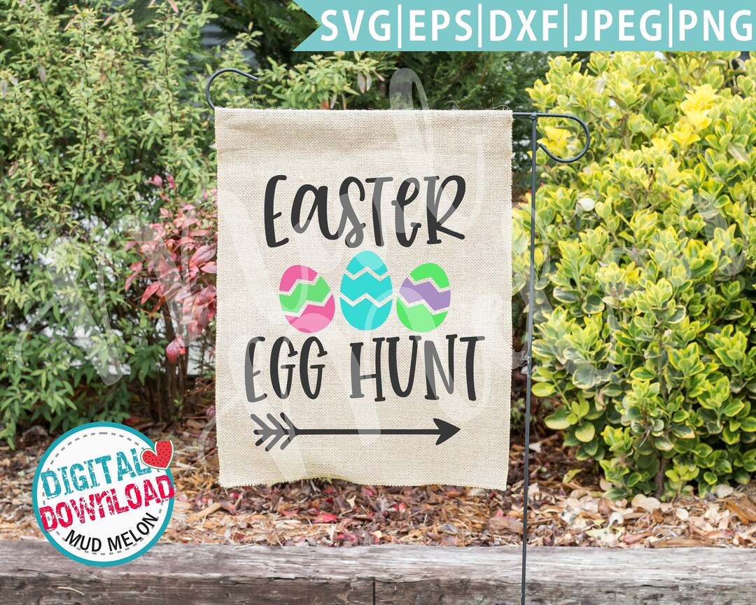 Easter Egg Hunt Svg Eps Dxf Png Jpeg Cut File. Easter Svg Design ...