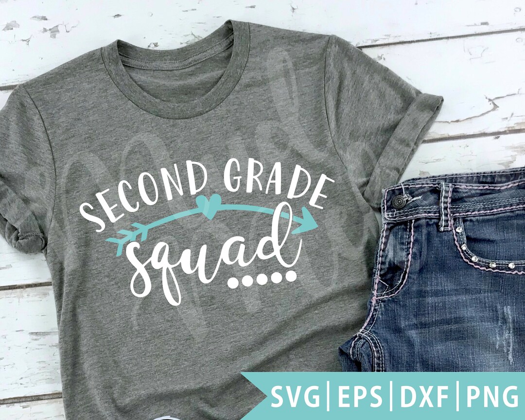 Second Grade Squad Svg Eps Dxf Png, Digital Download MM25 - Etsy