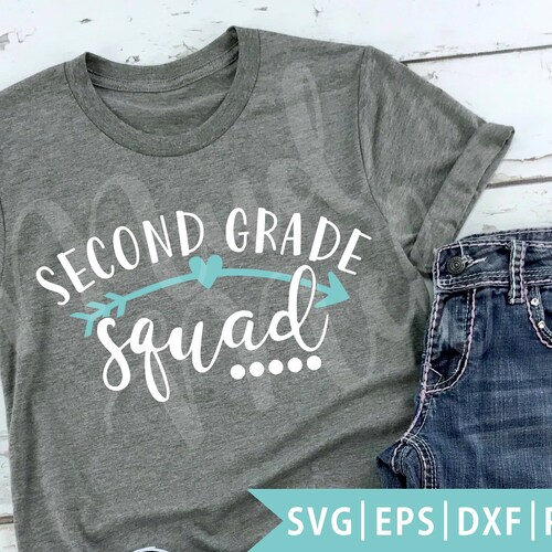 Second Grade Squad Svg Eps Dxf Png Digital Download MM25 - Etsy