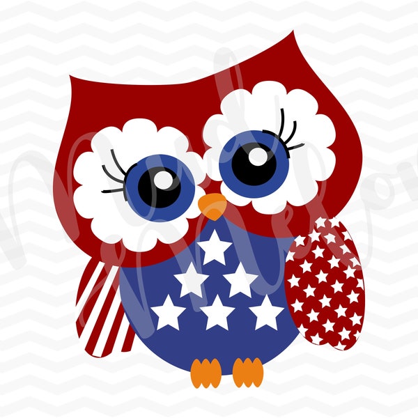 4th of July Owl - Etsy