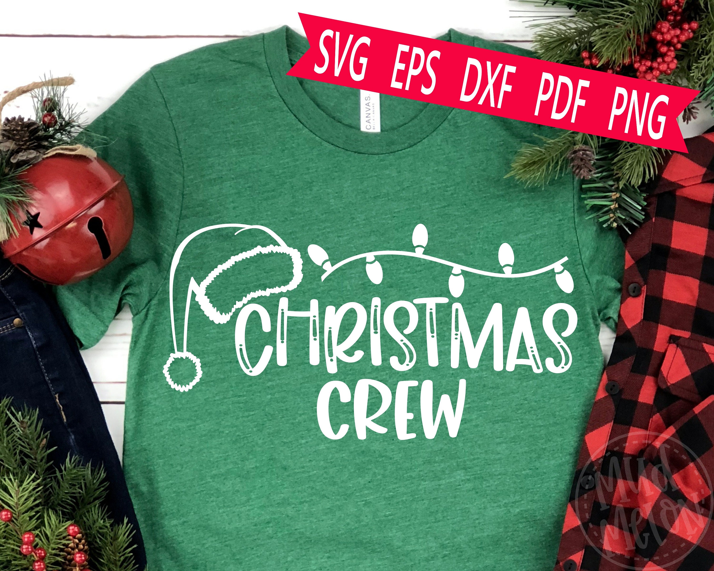 Christmas Crew Svg Eps Dxf Png Cut File Christmas Svg Santa - Etsy