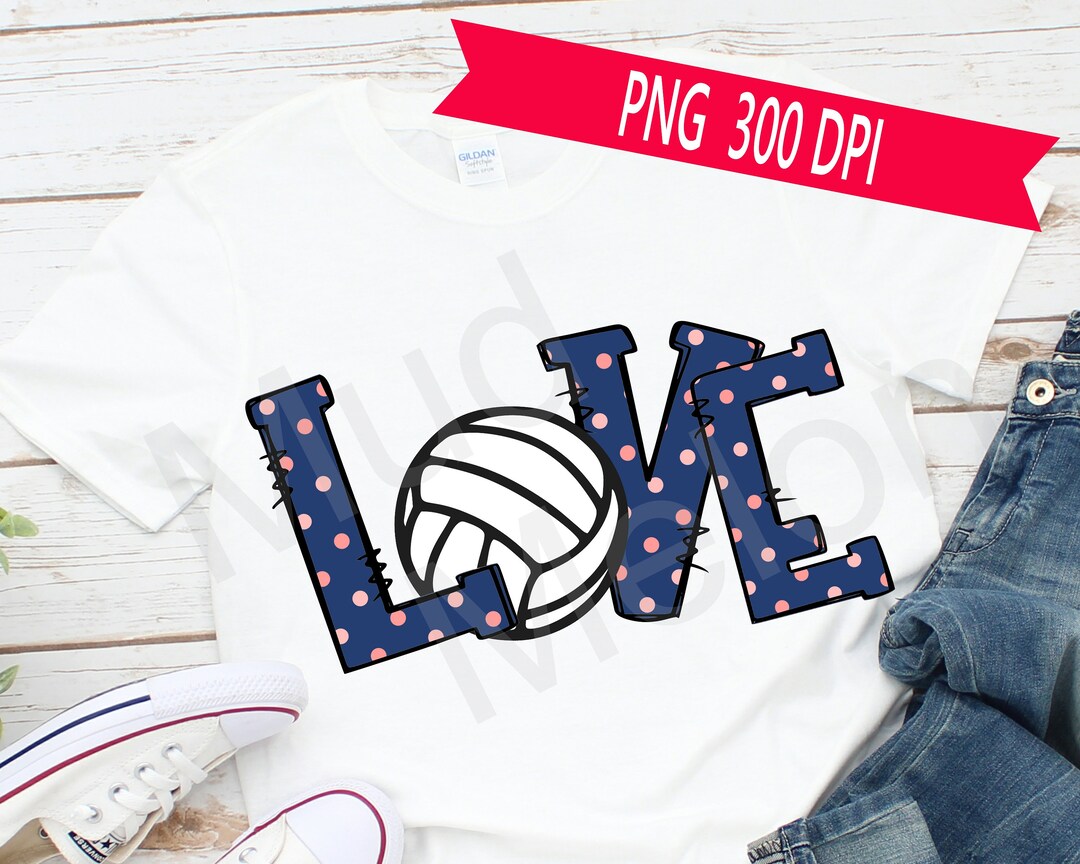 Volleyball Sublimation PNG Clipart Design. Digital File - Etsy