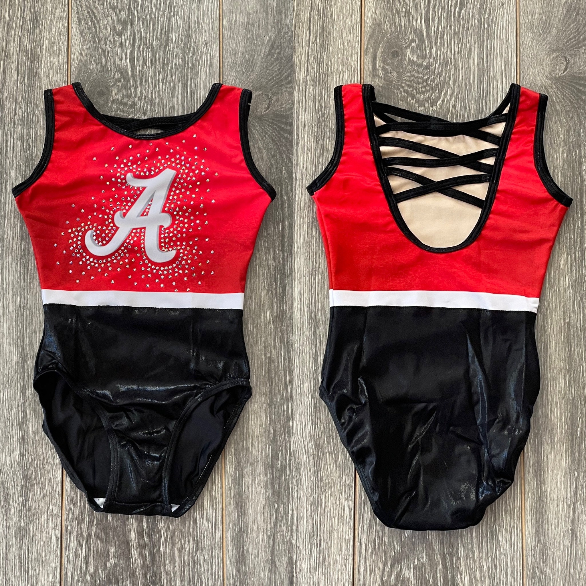 NEW Custom Alabama Bama Roll Tide Crimson Strappy Back Rhinestones ...