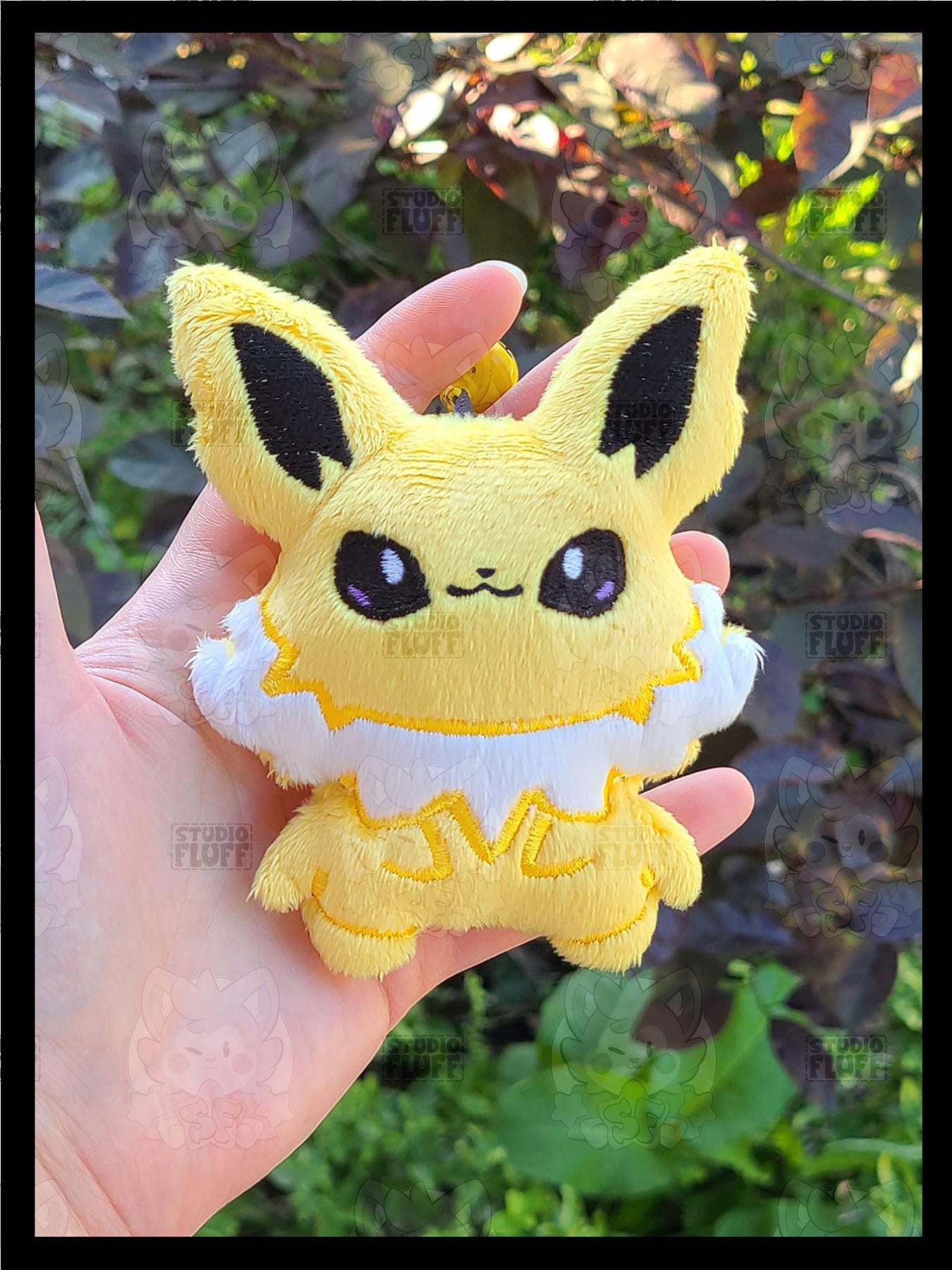 Jolteon Keychain Plush Handmade - Etsy