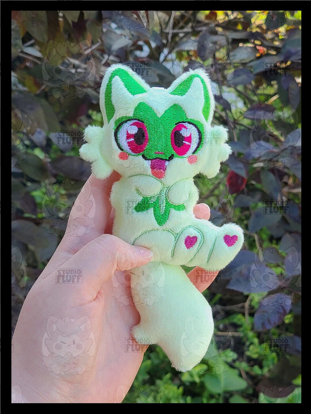 Sprigatito Keychain Plush Handmade - Etsy