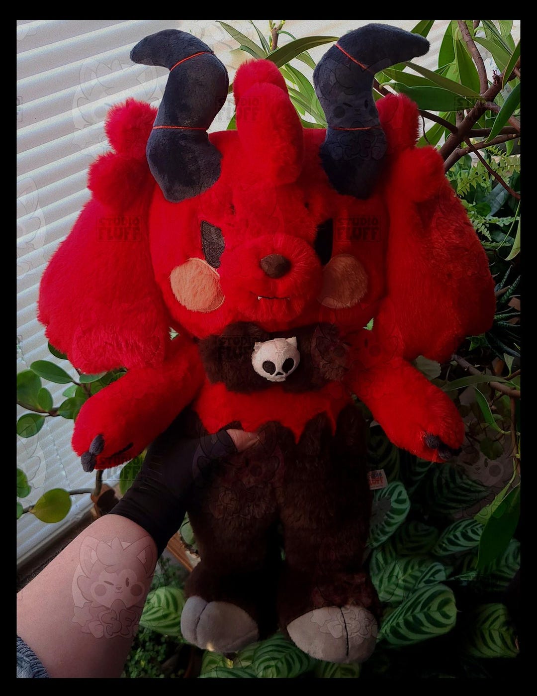 Baphopets Sinamon the Hell Pup Plush READY TO SHIP - Etsy