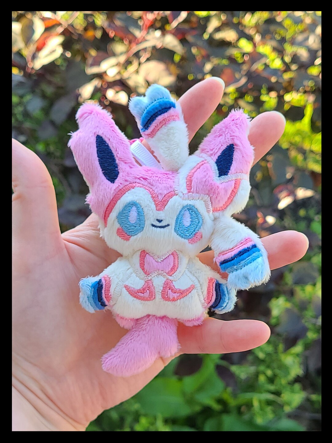 Sylveon Keychain Plush Handmade READY TO SHIP - Etsy