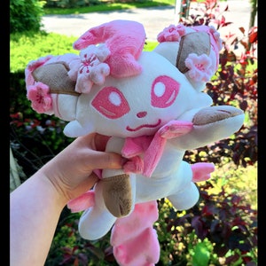 Cherry Blossom Spring Leafeon Plush Handmade - Etsy UK