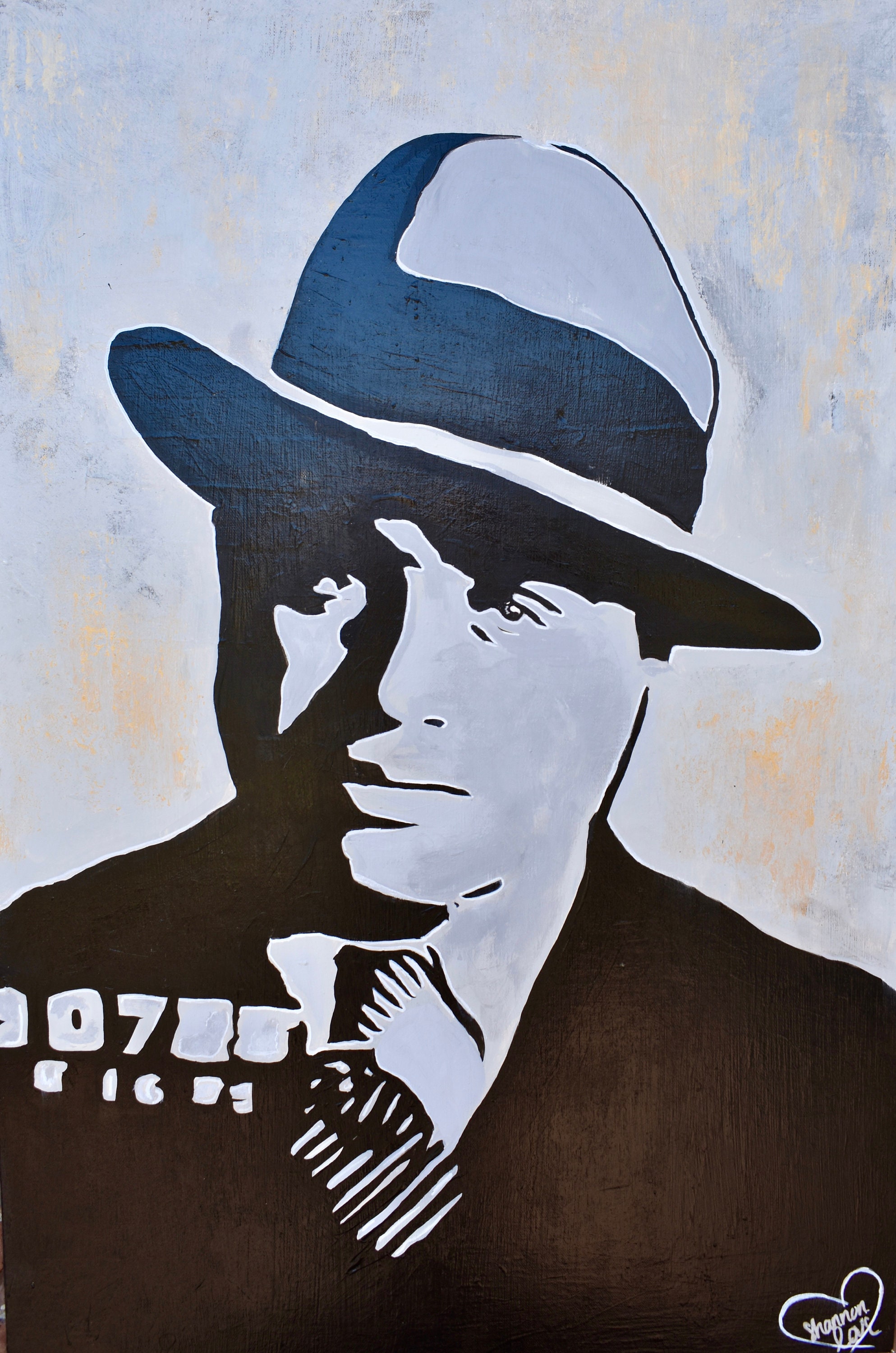 Al Capone Mugshot Speak Easy Prohibition Art Bar Art Scarface Celebrity ...