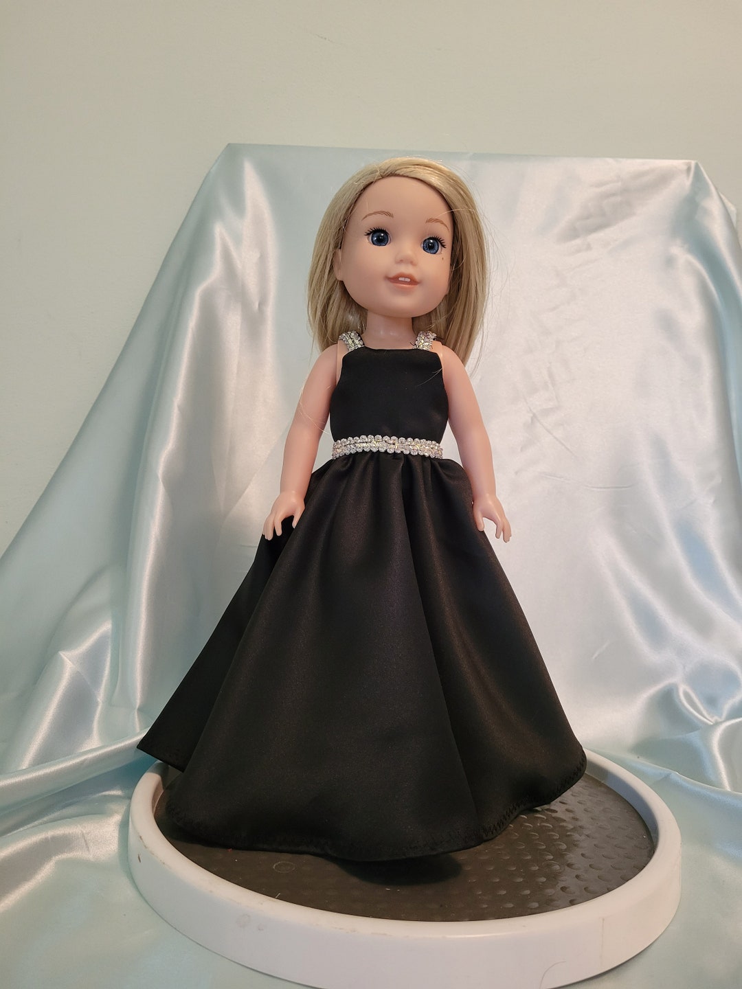 Blinged-out Black Ballgown Fits Wellie Wishers, Glitter Girls and Other ...