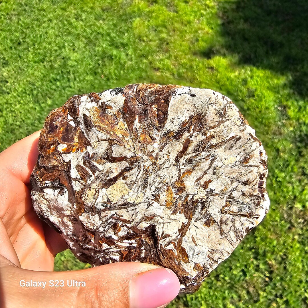 Rare Russian Astrophyllite Crystal – Golden-bronze Gemstone for Healing ...