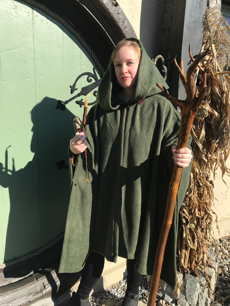 Fleece Hooded Hobbit/elven Cloak - Etsy