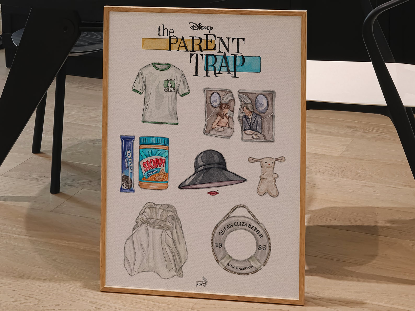 Watercolor Printable Wall Art, Annie and Hallie, the Parent Trap Print ...