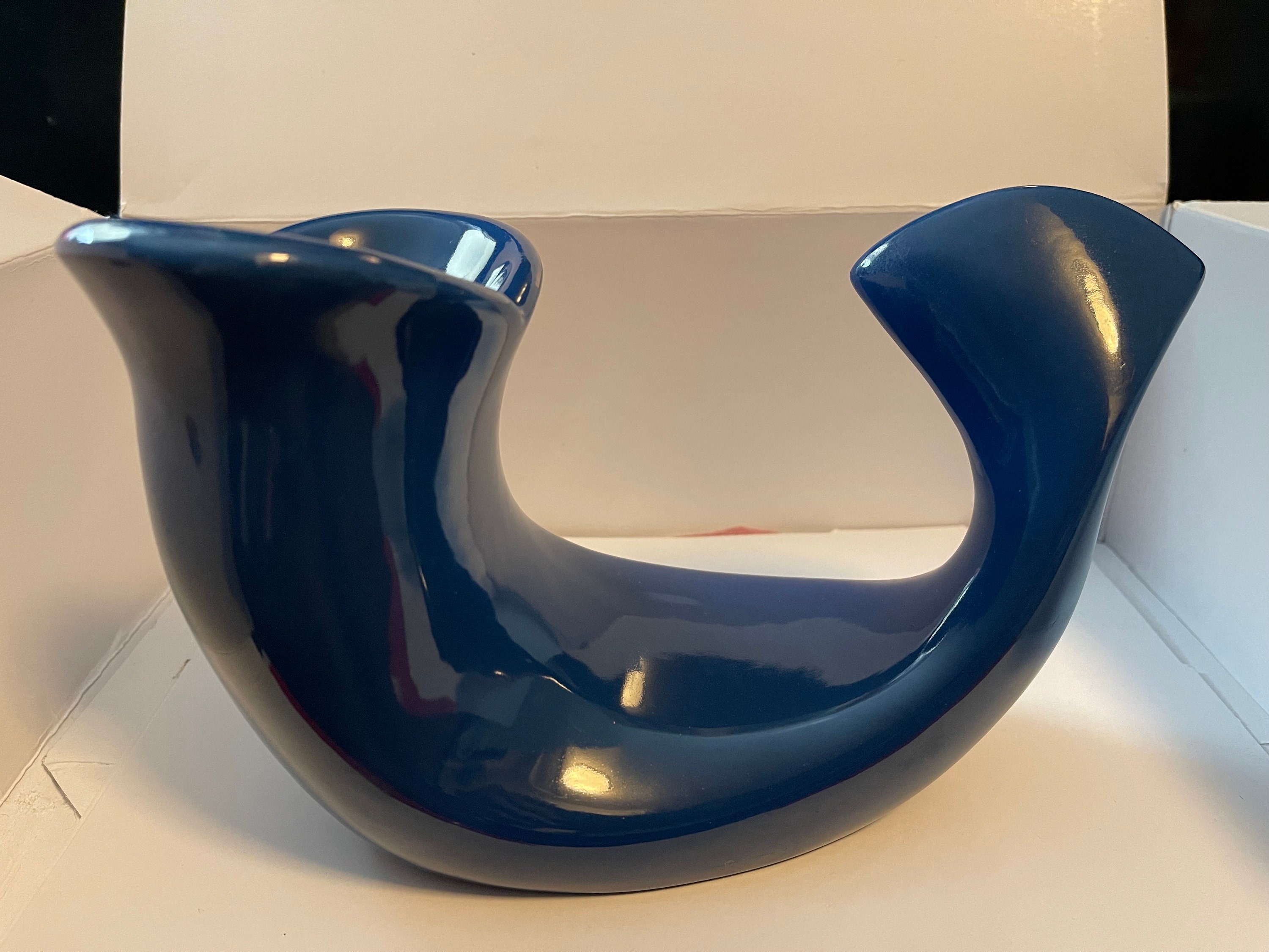 Vintage Abstract Blue Whale Ashtray Vintage Vohann of California - Etsy