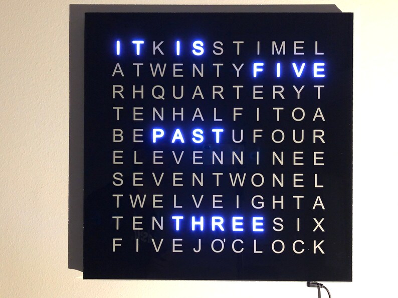 Secret Message Word Clock - Etsy
