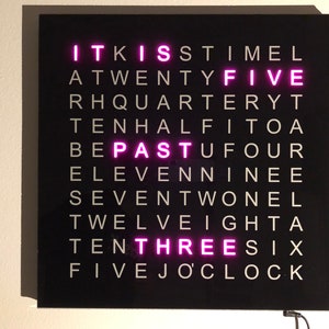 Secret Message Word Clock - Etsy
