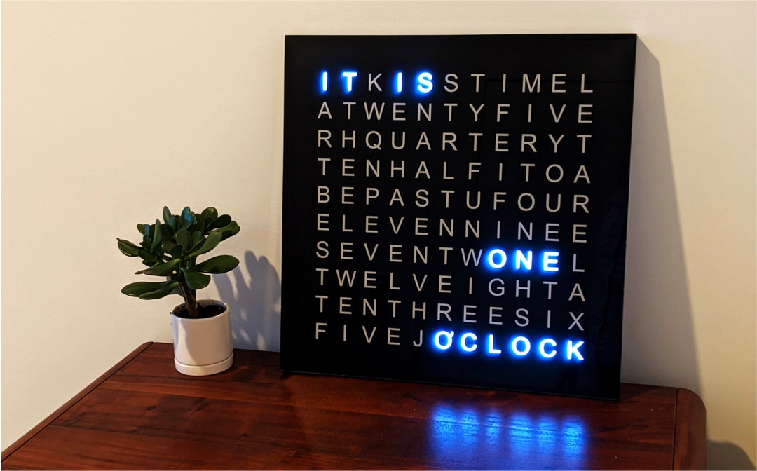 Secret Message Word Clock - Etsy