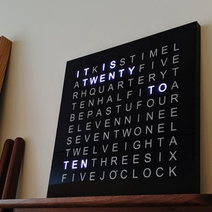 Secret Message Word Clock - Etsy