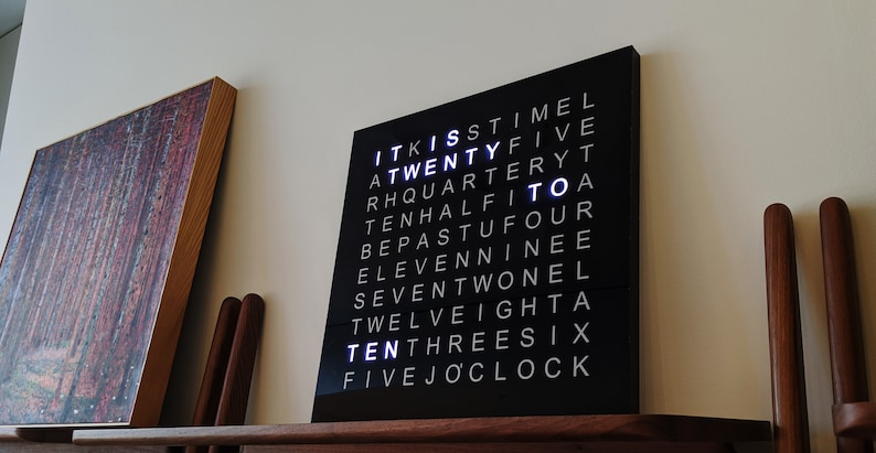 Secret Message Word Clock - Etsy