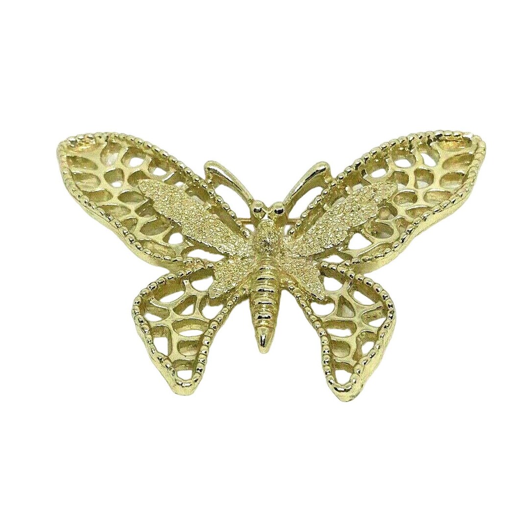 Vintage Sara Coventry Gold Tone Butterfly Pin Brooch - Etsy