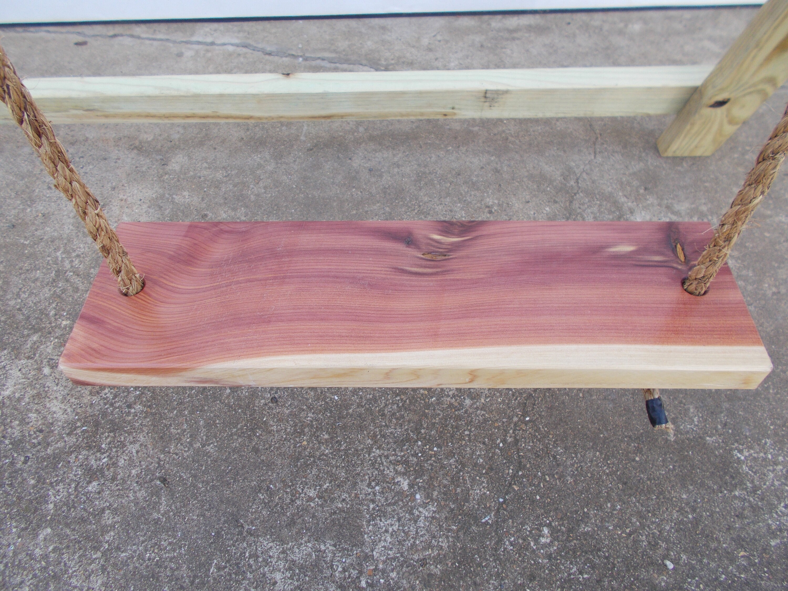 ROPE TREE SWING Seat for Kids and Adults/wood Retro Swing/handmade in ...