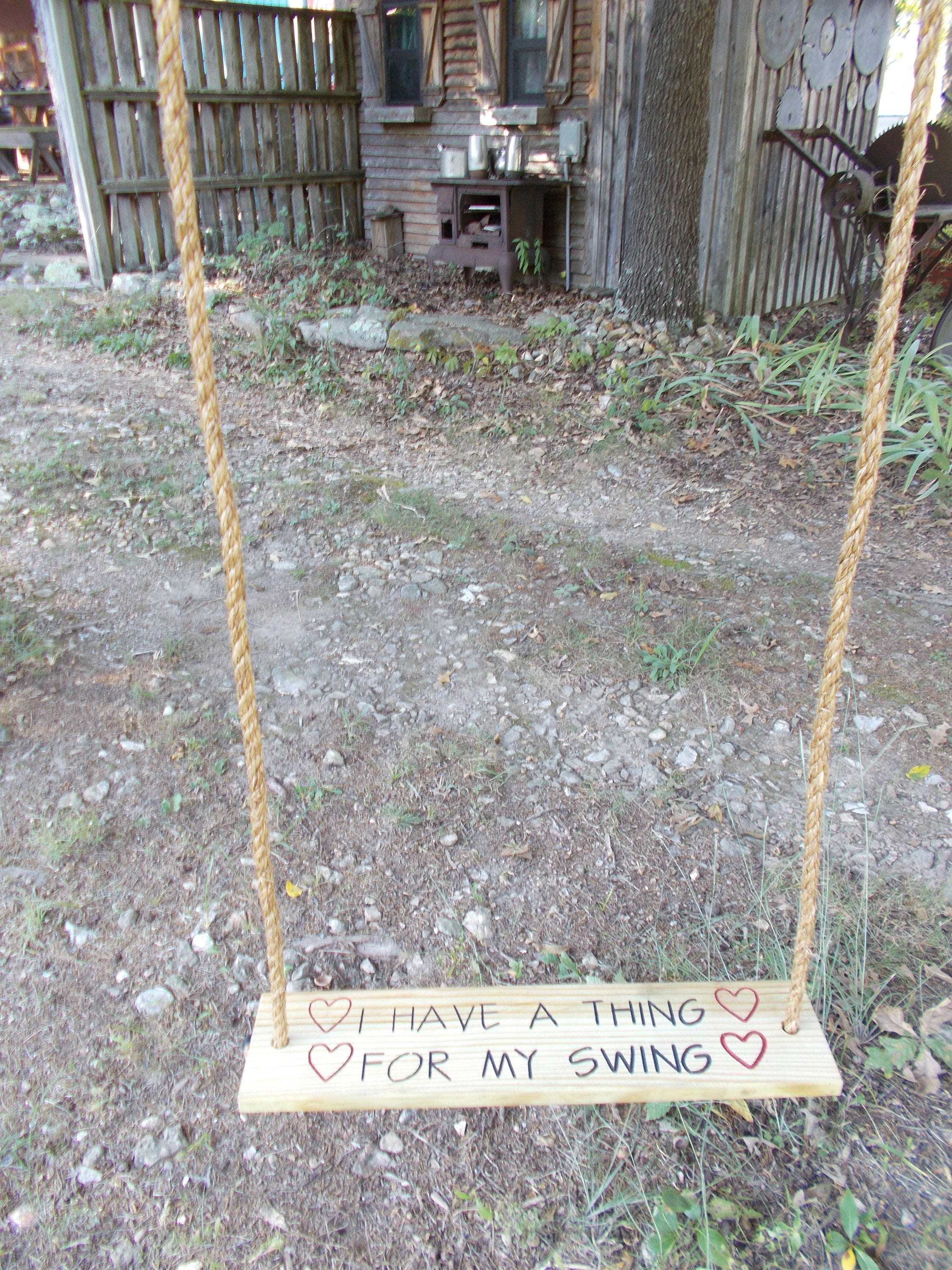 ENGRAVED TREE SWING/Sassy Swing Sayings/I Have A Thing For My | Etsy