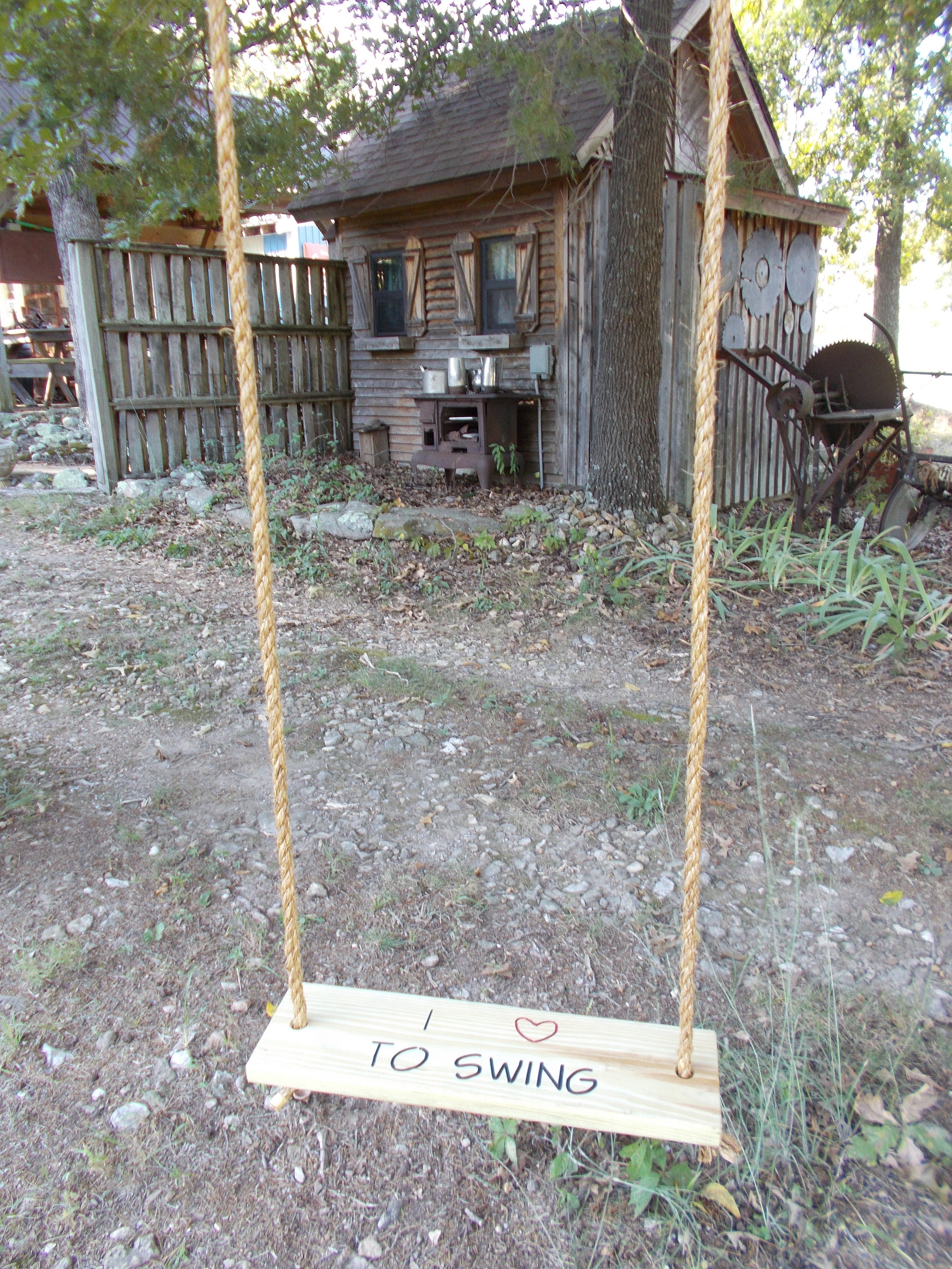 ENGRAVED TREE Swing/sassy Swing Sayings/i Love to Swing/handmade in the ...