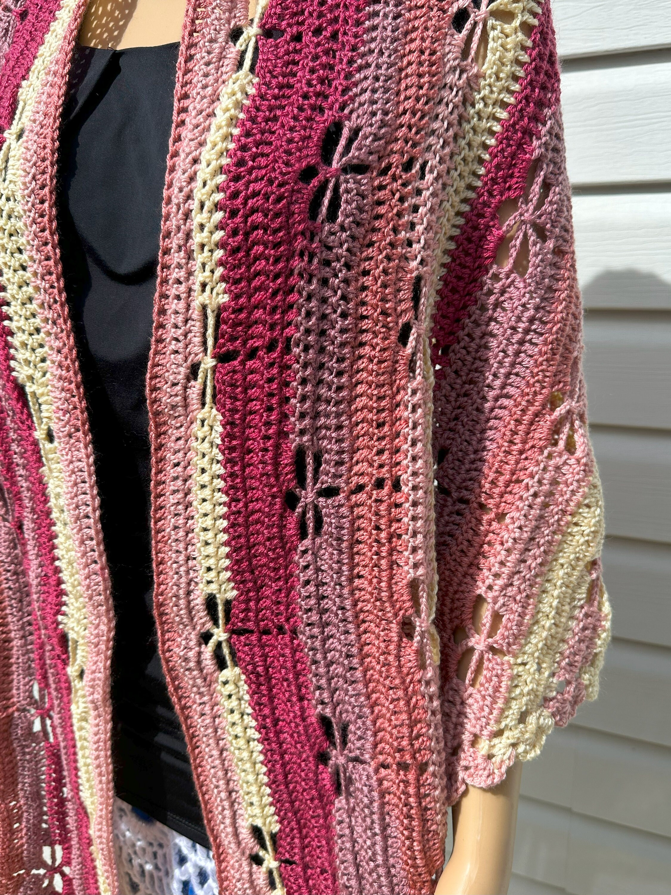 Dragonfly Shawl Triangle Shawl Special Occasion Shawl Spring Shawl - Etsy